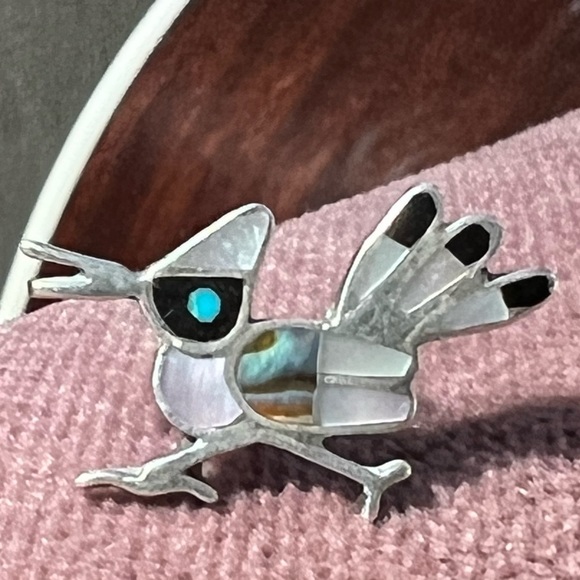 Jewelry | Zuni Native American Road Runner Pin | Poshmark